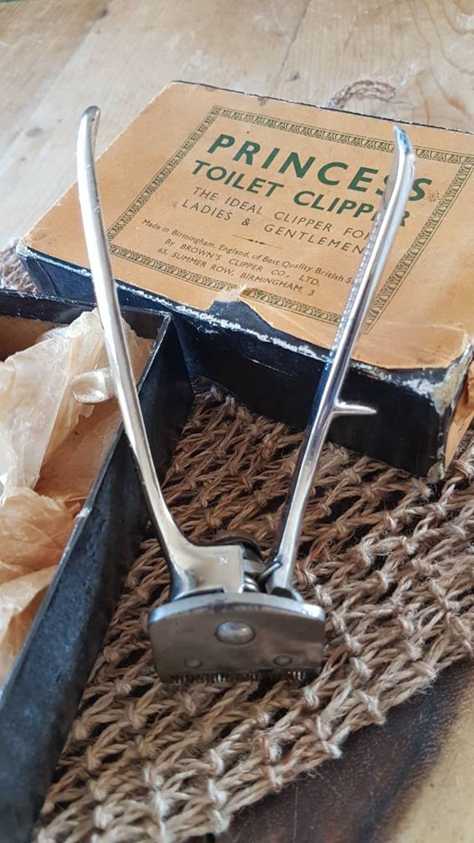 Rare 1920s princess Toilet Clipper in Original | Etsy