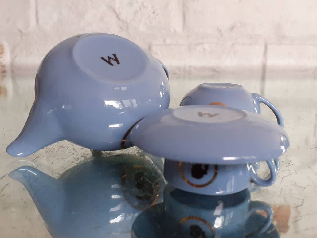 Rare Vintage Wedgwood 3 Pieces Miniature Tea Set Christmas - Etsy