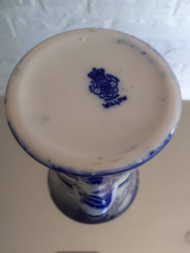 Rare Antique Doulton Burslem Flow Blue Willow Pattern 3 - Etsy UK