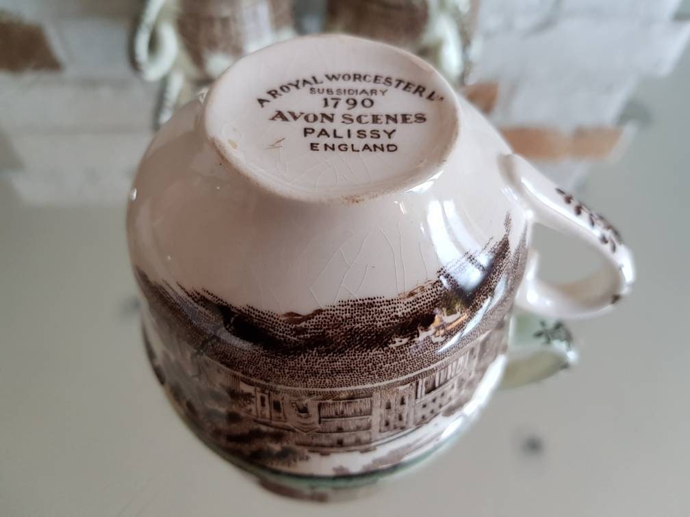 Royal Worcester palissy 1790 Avon Scenes Set of 6 | Etsy