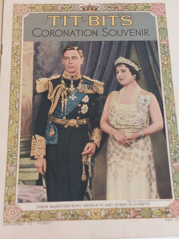 1937 King George VI & Queen Elizabeth Coronation 1936 Royal - Etsy