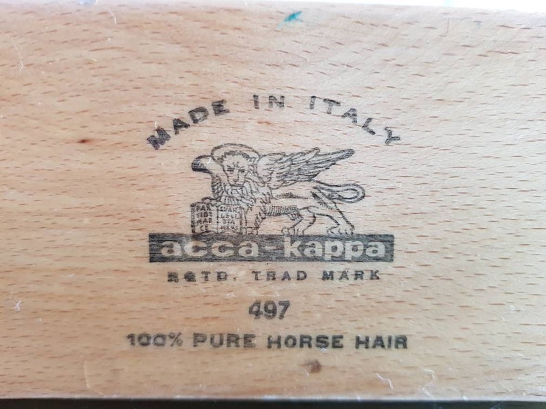 RARE Vintage LARGE Acca Kappa Shoe Shine Brush 100% Horse - Etsy UK
