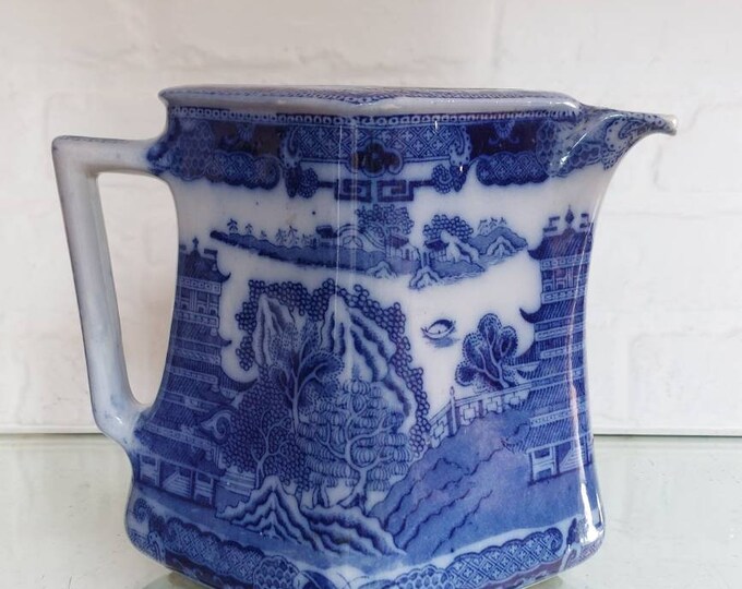 Rare Antique 1920's Original Ringtons Flow Blue Tea Merchants Newcastle ...
