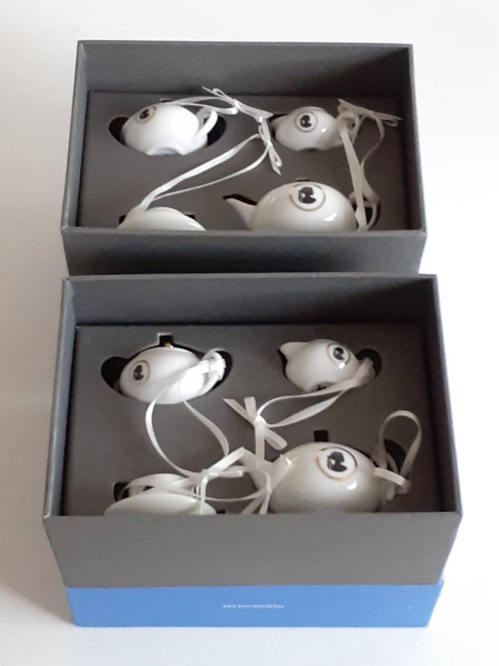 Wedgwood White Miniature Tea Set Cameo Christmas Tree Hanging | Etsy UK