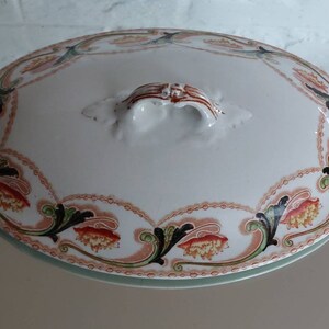 Myott Son & Co England "angelica" Imperial Semi Porcelain Large Lidded ...