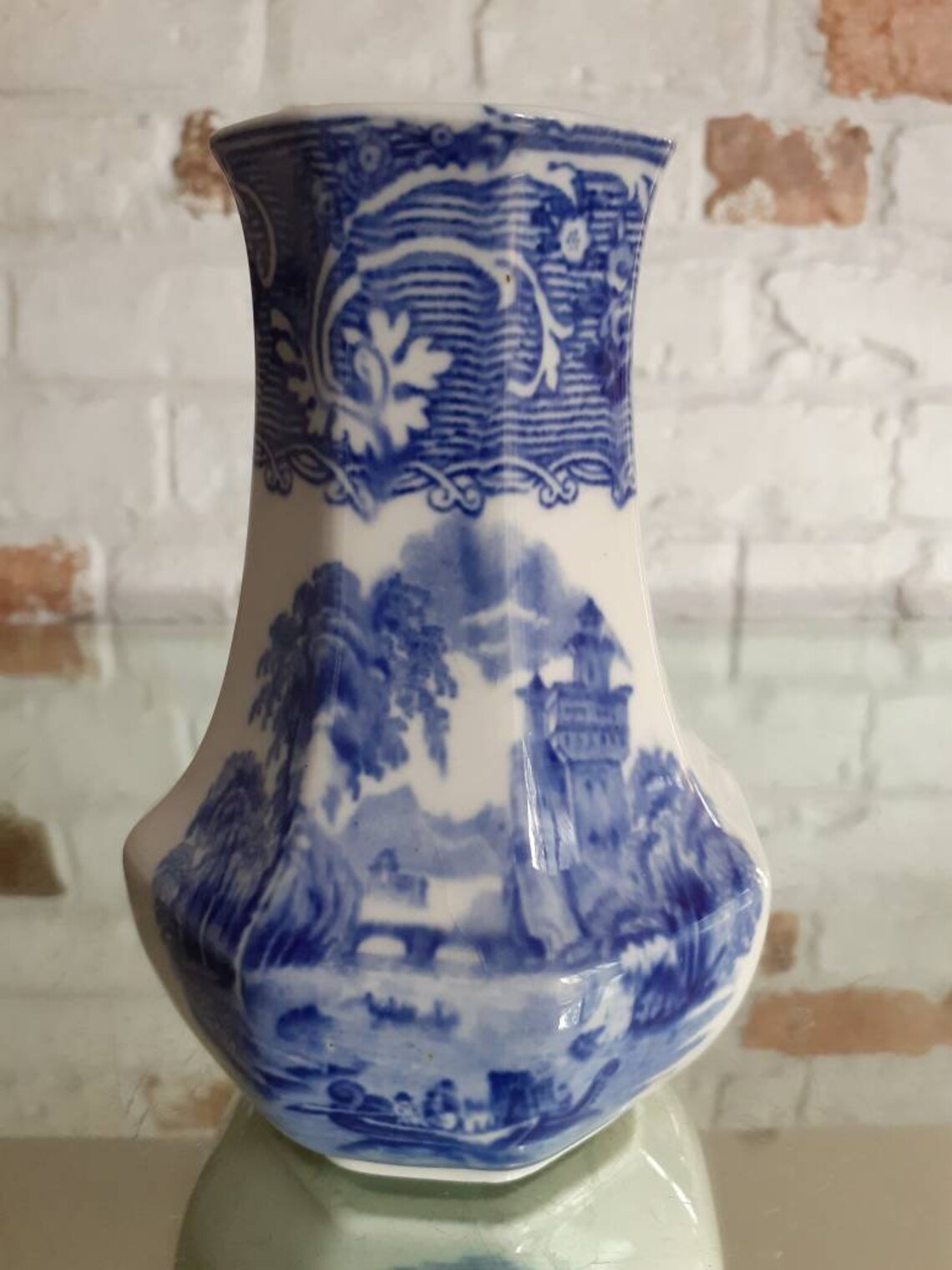 Vintage Cauldon Ware Blue White Small Vase 5.2 - Etsy UK