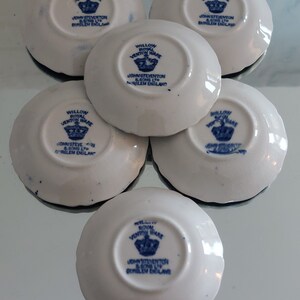 RARE Antique Willow Royal Venton Ware John Steventon & Sons Ltd 6 Teeny ...