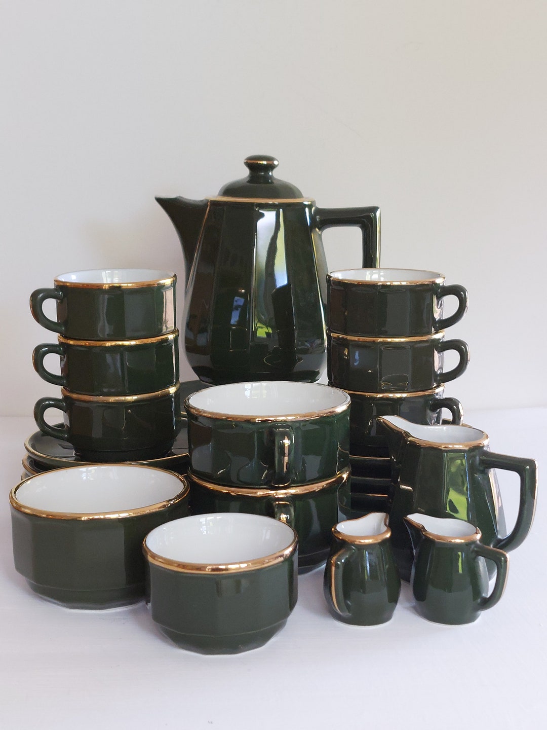 RARE Vintage Apilco Porcelaine France 27 Pieces Tea Coffee Set C1960 - Etsy UK