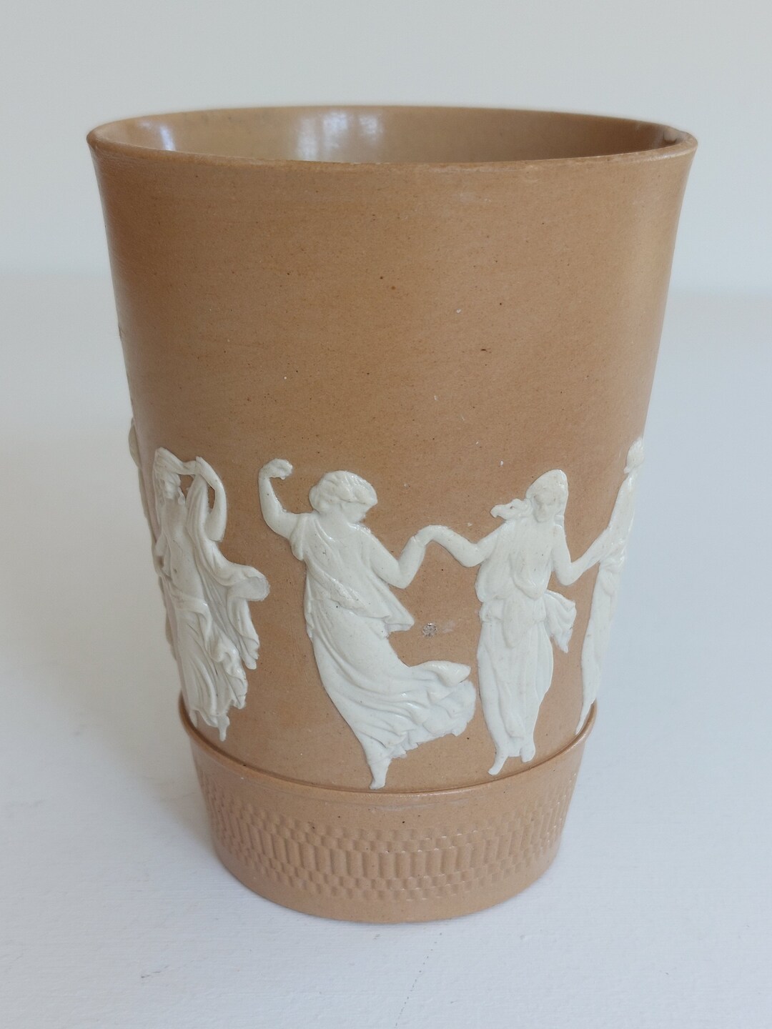 Scarce Antique Copeland Late Spode "dancing Hours" Jasperware Tan ...