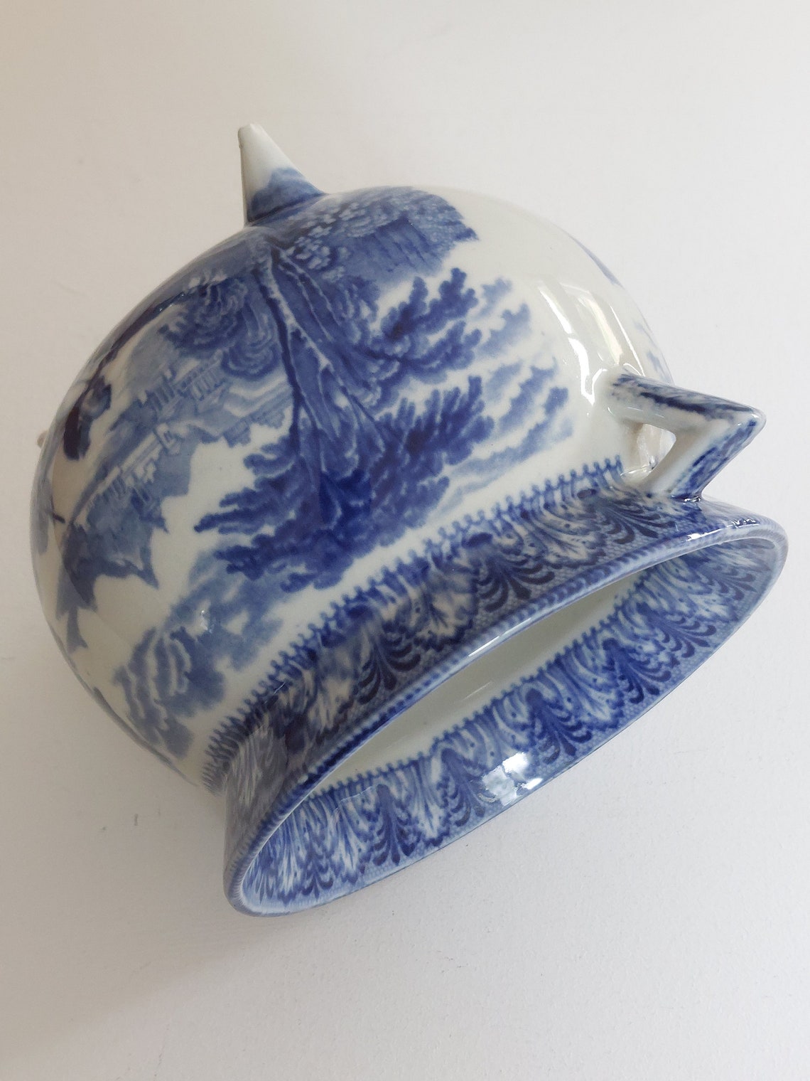 Rare Antique Cauldon England "chariot" Pattern Large Twin Handled Bowl ...