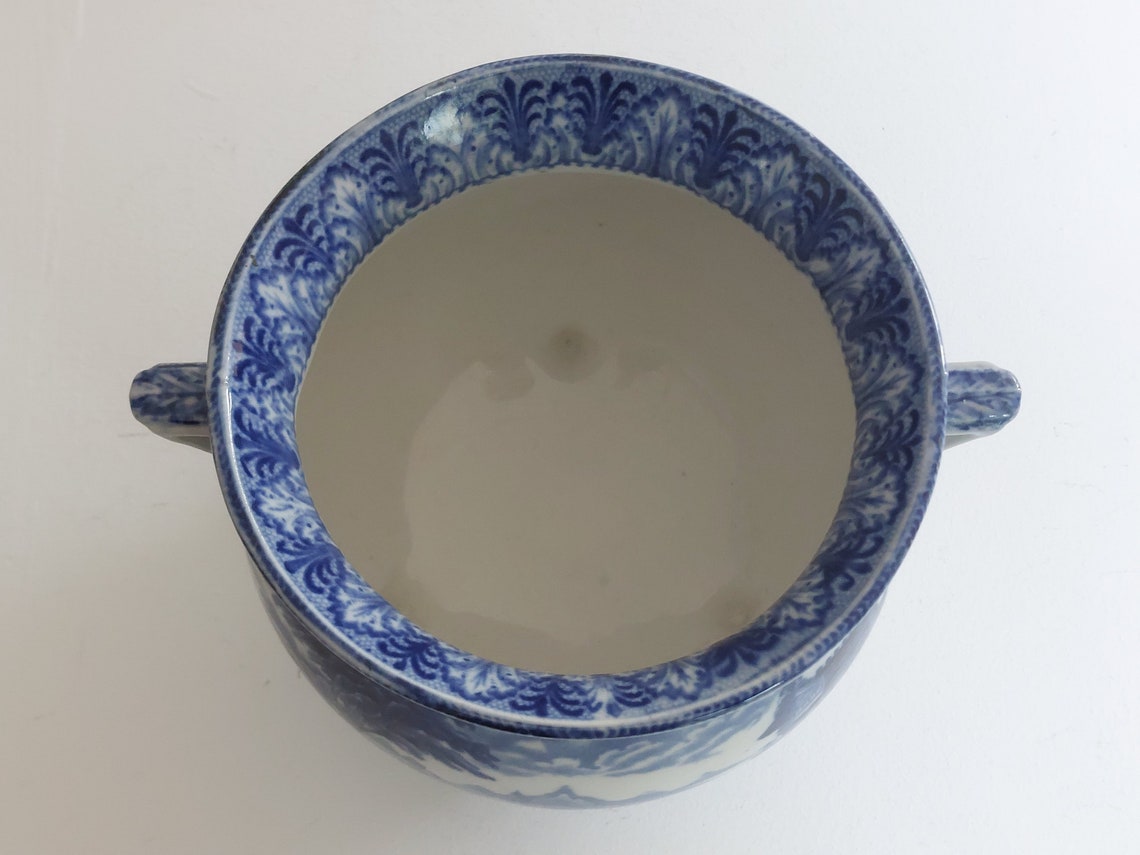 Rare Antique Cauldon England "chariot" Pattern Large Twin Handled Bowl ...