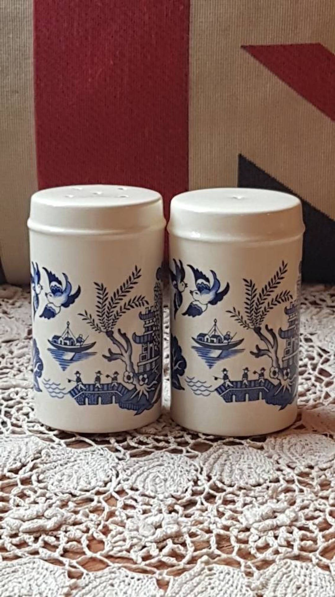 Vintage "royal Worcester Spode Ringtons Tea" Salt & Pepper Pots ...