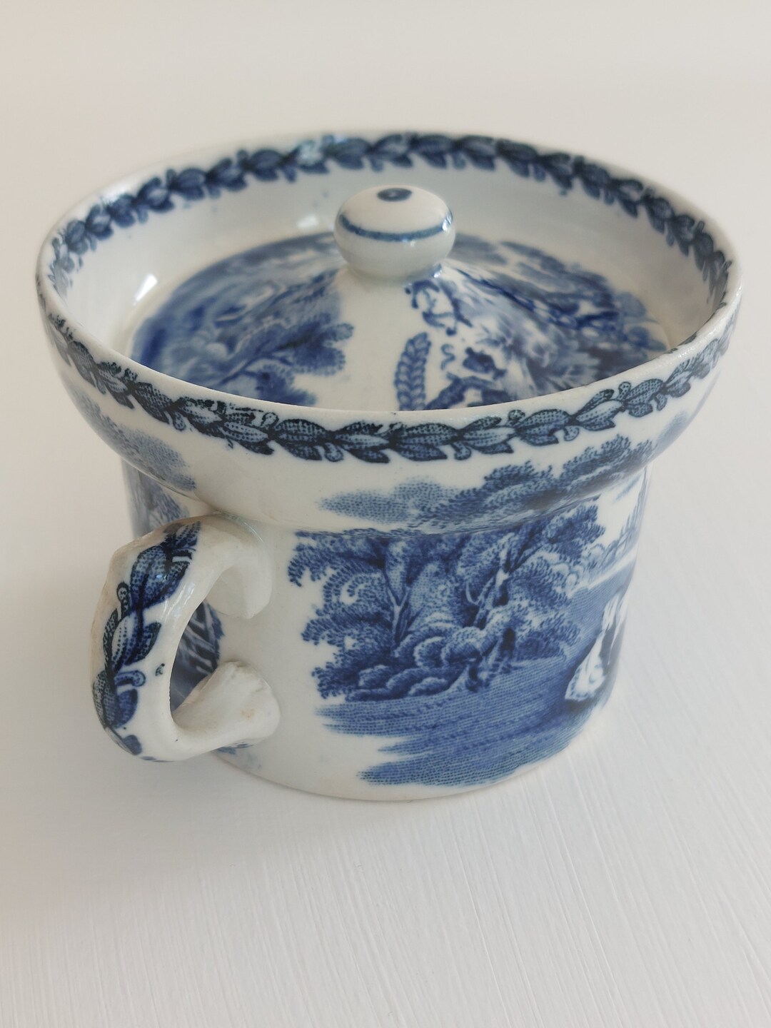 Rare Antique Booths Silicon China "british Scenery" Pattern Lidded ...