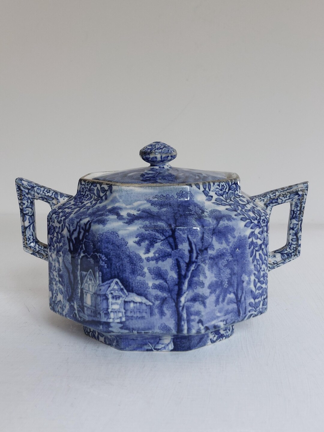 Rare Antique Fenton ye Olde Foley Ware Large Lidded Bowl Jar C1900 - Etsy