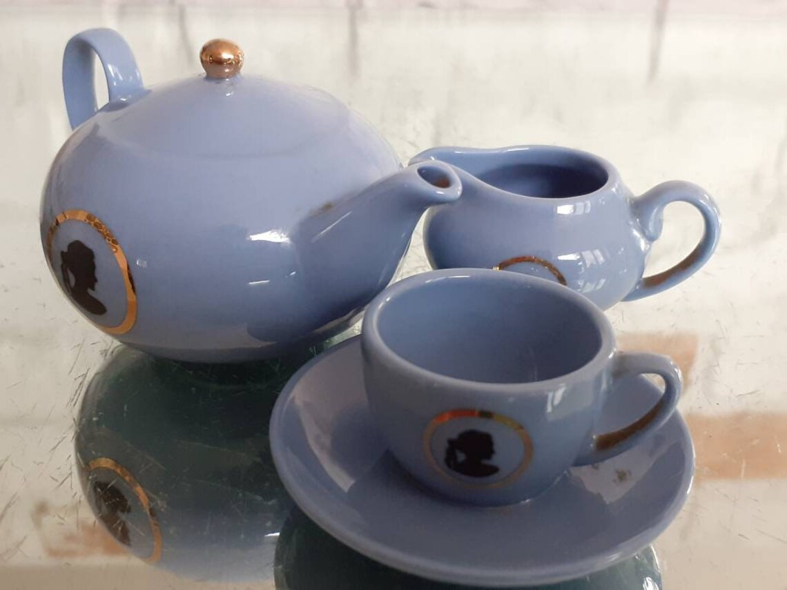 Rare Vintage Wedgwood 3 Pieces Miniature Tea Set Christmas - Etsy