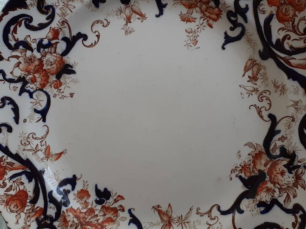Rare Antique "melrose" Large Dinner Plate 10" - Etsy