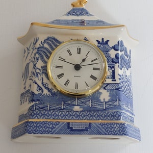Rare Wedgwood Willow Pattern Clock – Danbury Mint, 1996 - Etsy