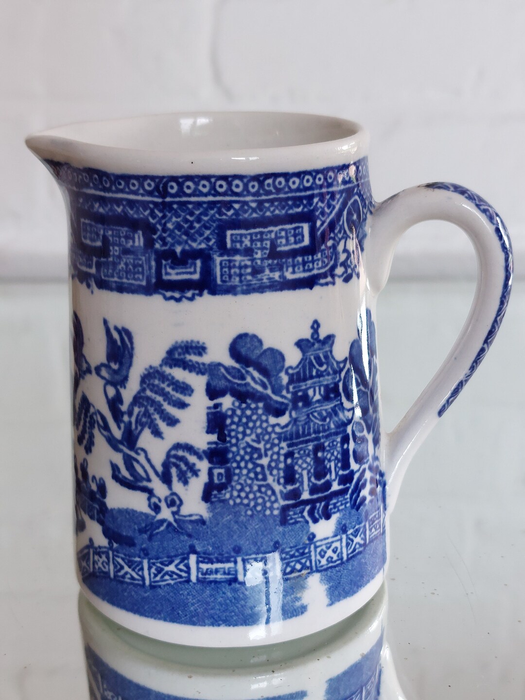 Rare Wedgwood & Co England Willow Pattern Small Milk Jug Creamer C1950 - Etsy