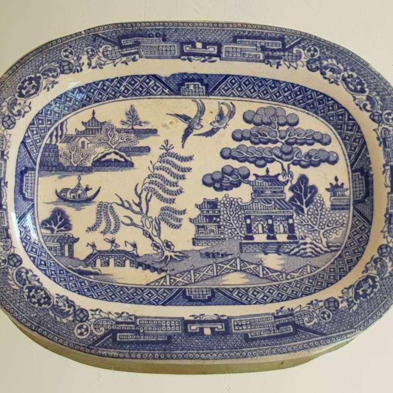 Early Blue Willow - Etsy