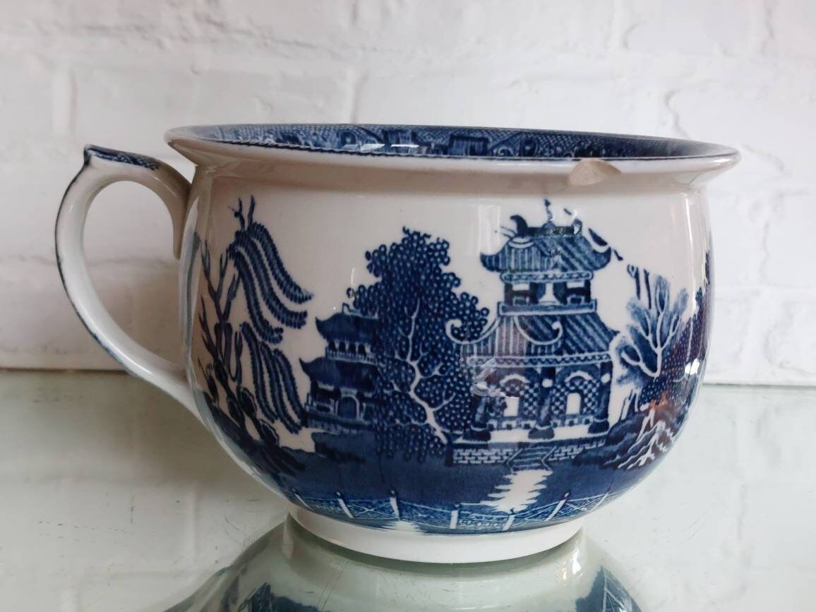 Rare Antique Maling cetem Ware Chamber Pot in | Etsy