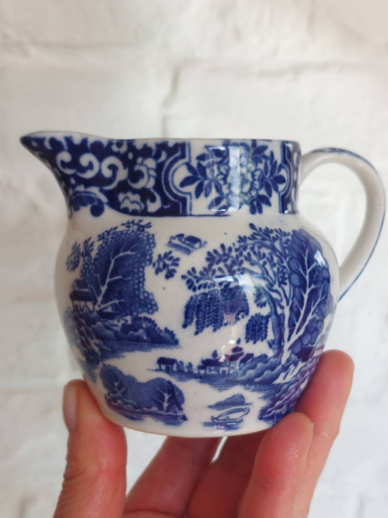 Antique ming Pattern T G Green Church Gresley Blue | Etsy