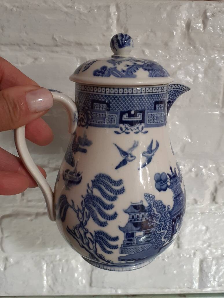 Wedgwood Willow Pattern Etruria Small 6.5" Teapot- Damaged - Etsy