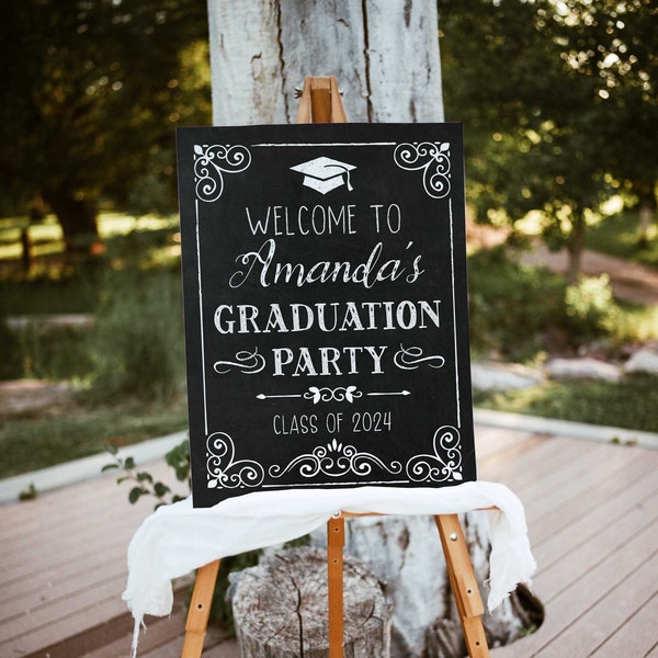 Graduation Chalkboard - Etsy