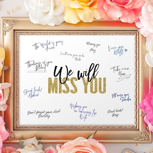 Farewell Gift Farewell Printable Sign Guestbook Sign Printable - Etsy ...