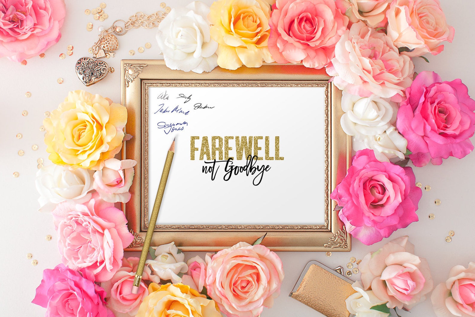 Farewell Sign Gold Farewell Gift Best Friend Farewell Gift for Friend ...
