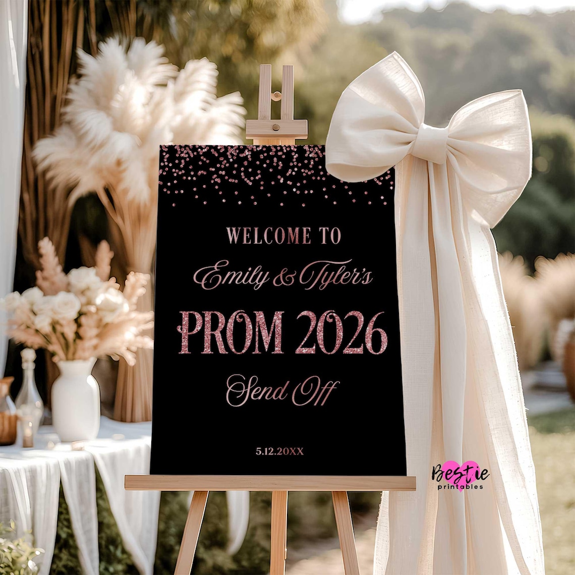 Prom Send off Party Sign, Senior Prom Send-off Poster, Welcome Sign ...