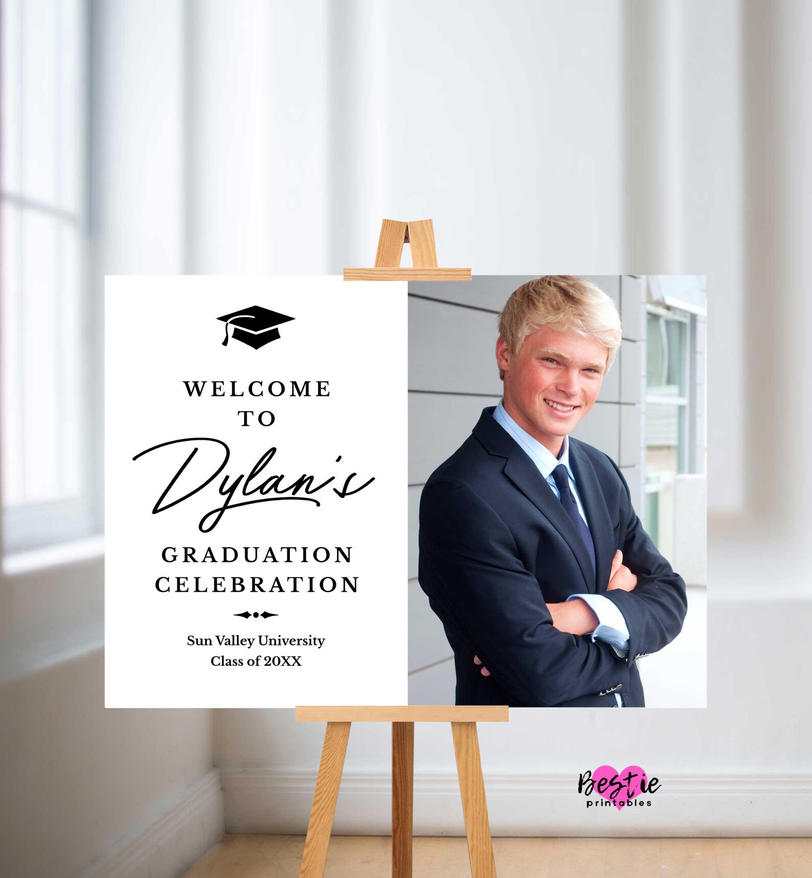 Formal Graduation Welcome Sign With Photo, Landscape/horizontal (poster ...