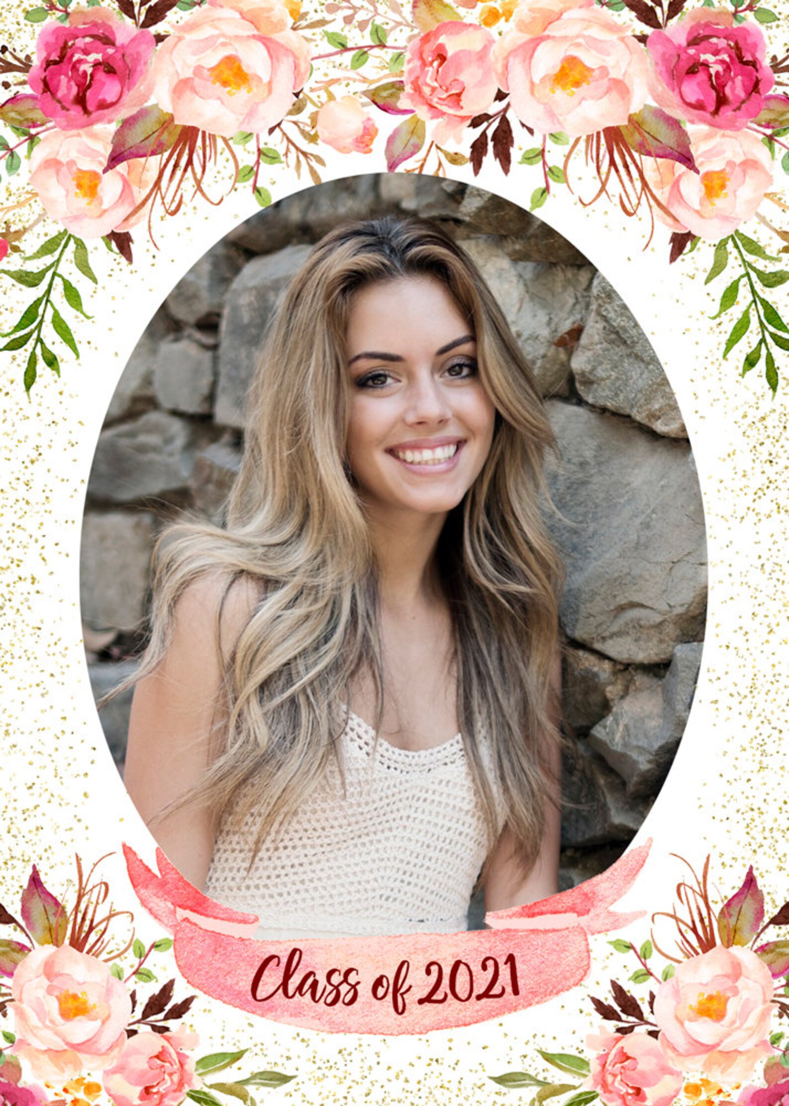 Graduation/birthday Invitation Girl Graduation and Birthday - Etsy