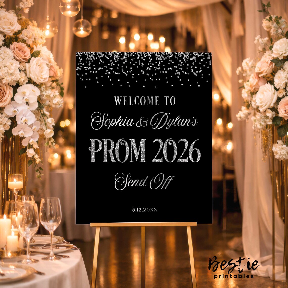 Prom Send off Party Sign, Senior Prom Send-off Poster, Welcome Sign ...