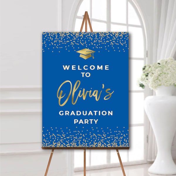 Blue Gold Graduation - Etsy