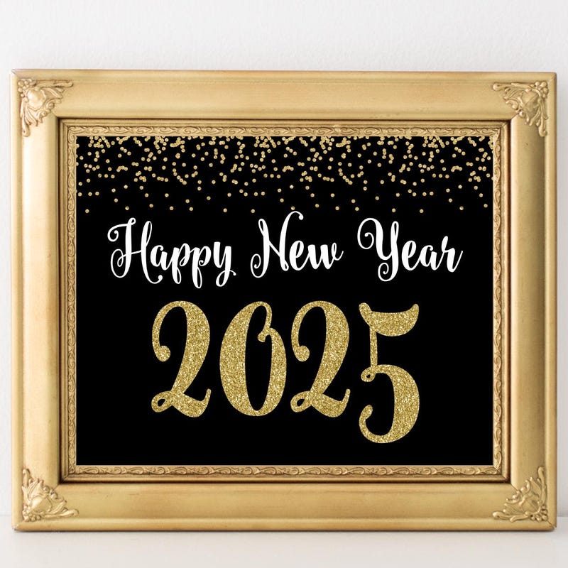 New Year Sign - Etsy