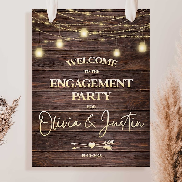 Welcome to Our Engagement Party Sign - Etsy