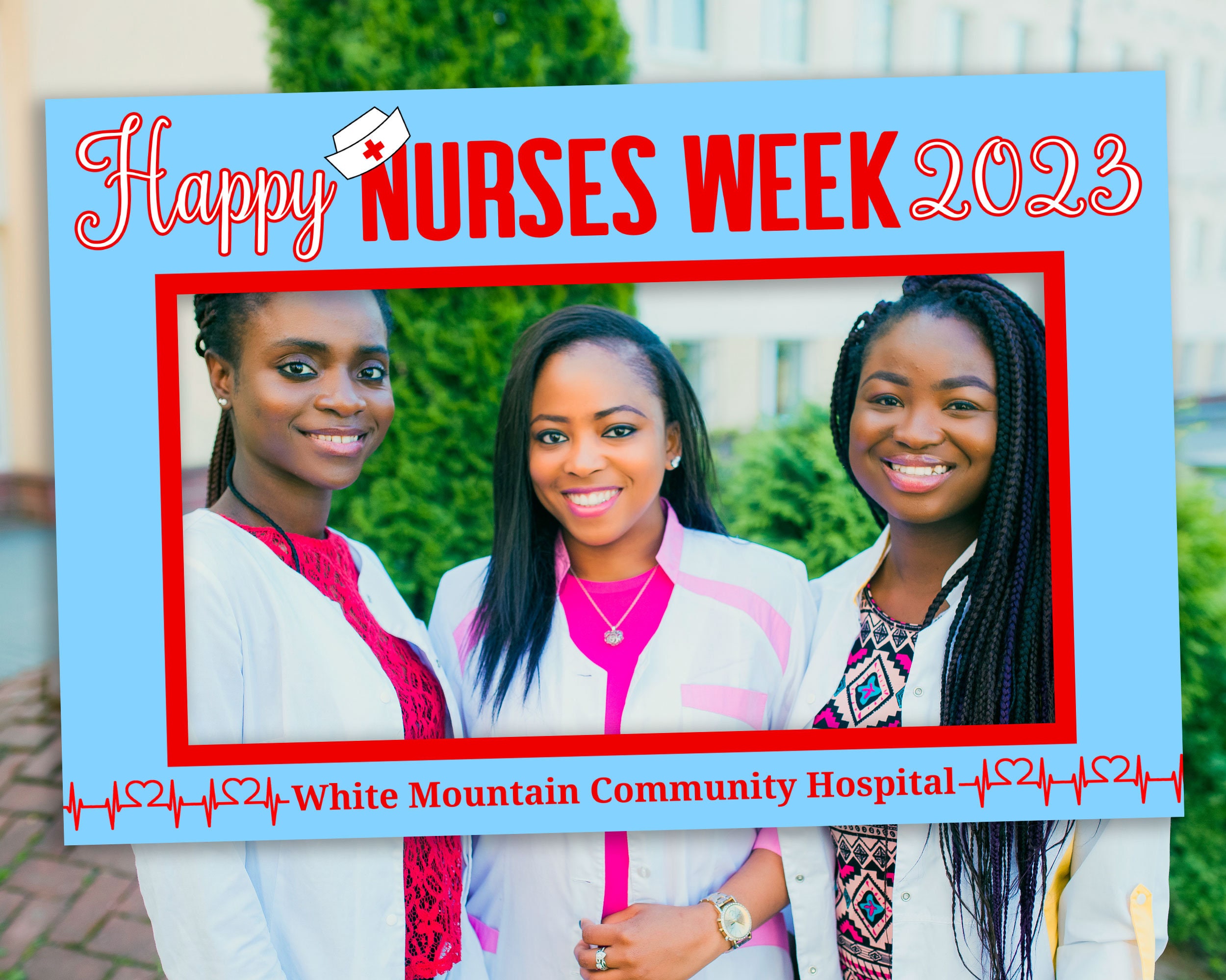 Nurses Week 2023 Photo Booth Frame Nurse Week Gift Idea - Etsy Australia