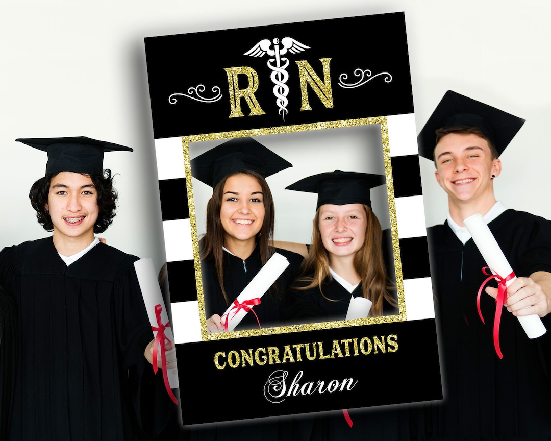 Nurse Graduation Party Decoration Nurse Graduation Photo Booth Frame Rn ...