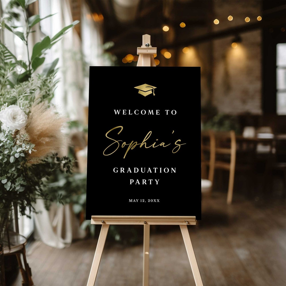 Graduation Welcome Sign, Graduation Party Foam Board, Graduation ...