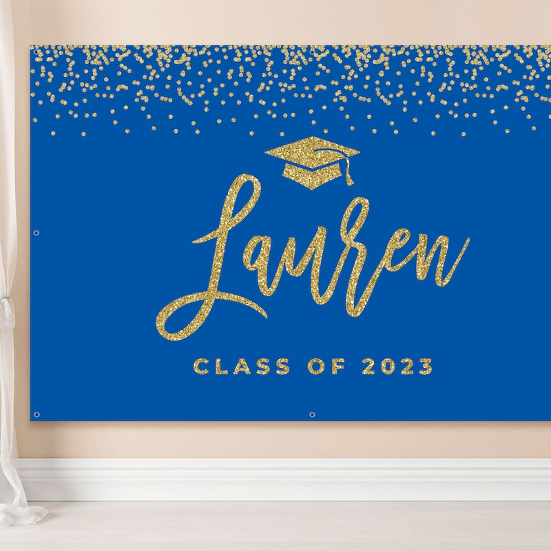 Blue and Gold Party Decorations - Etsy