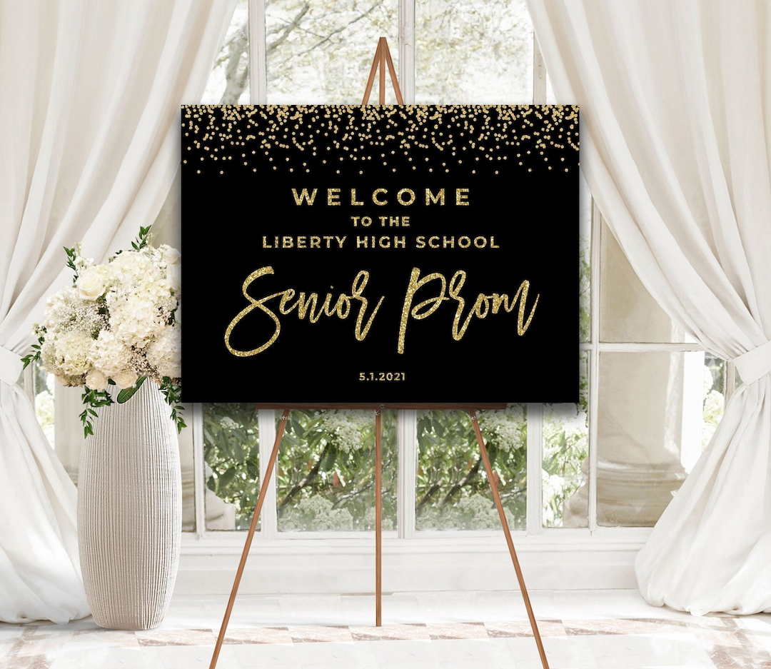Senior Prom Welcome Poster Senior Prom Welcome Sign Senior Prom ...