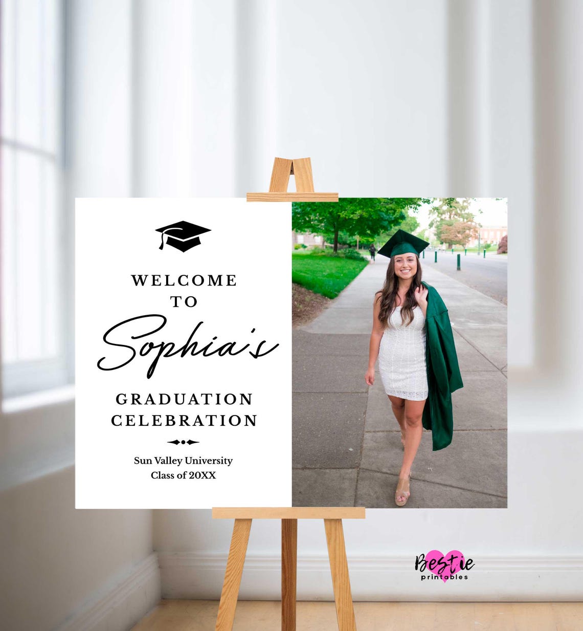 Formal Graduation Welcome Sign With Photo, Landscape/horizontal (poster ...