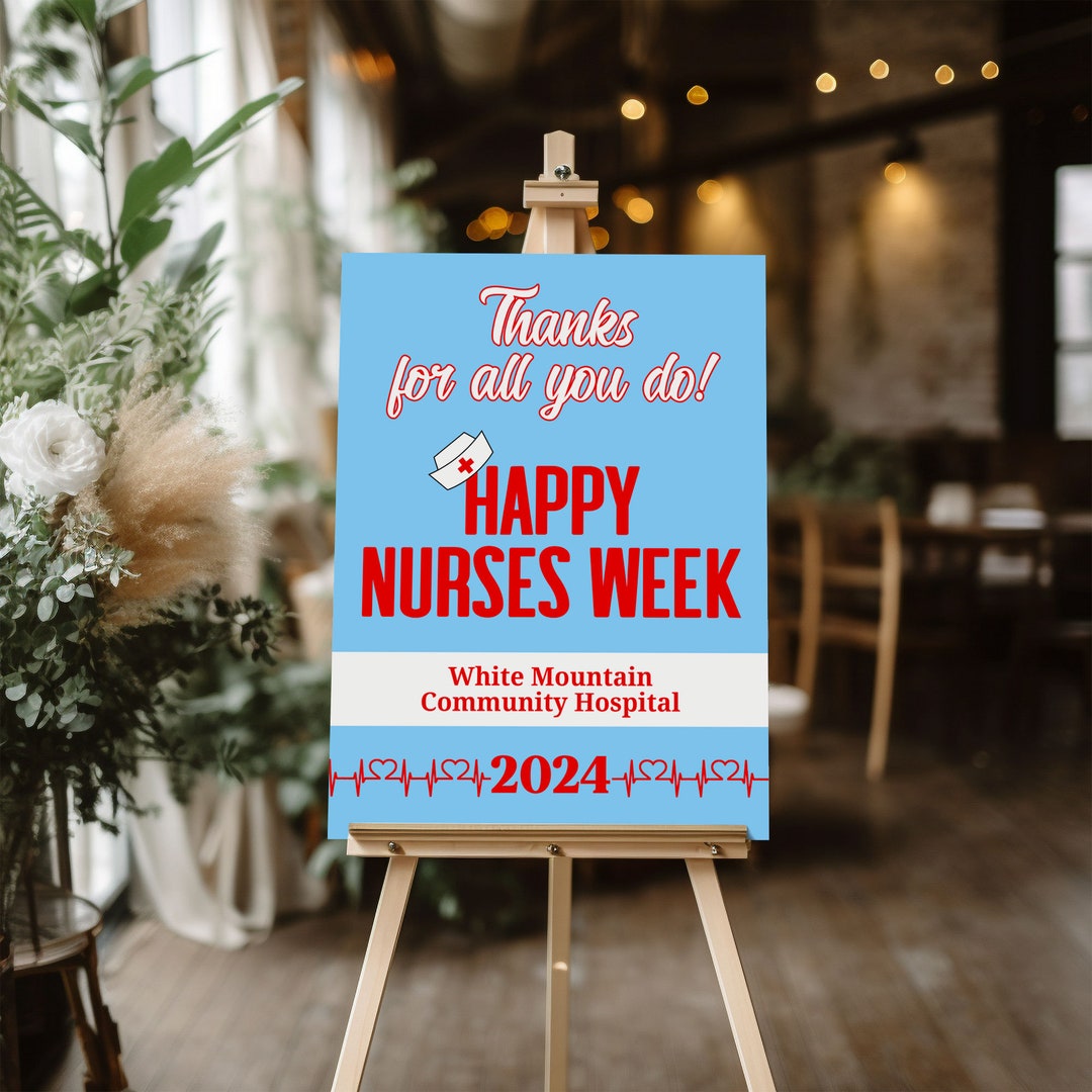Nurses Week 2024 Poster Board, Nurse Appreciation Week Decorations ...