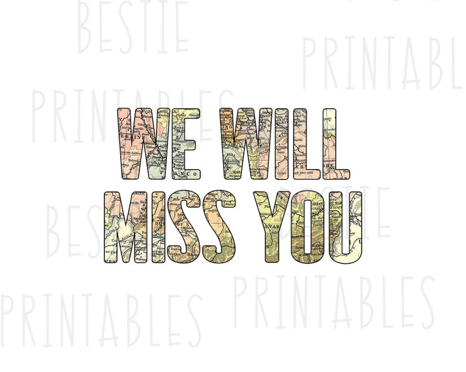 Farewell Gift Moving Farewell Printable Sign Guestbook Sign - Etsy