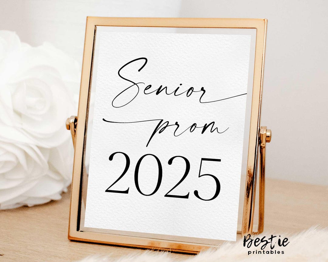Senior Prom 2025 Sign, High School Prom Sign, Prom Send Off, Grad Party ...