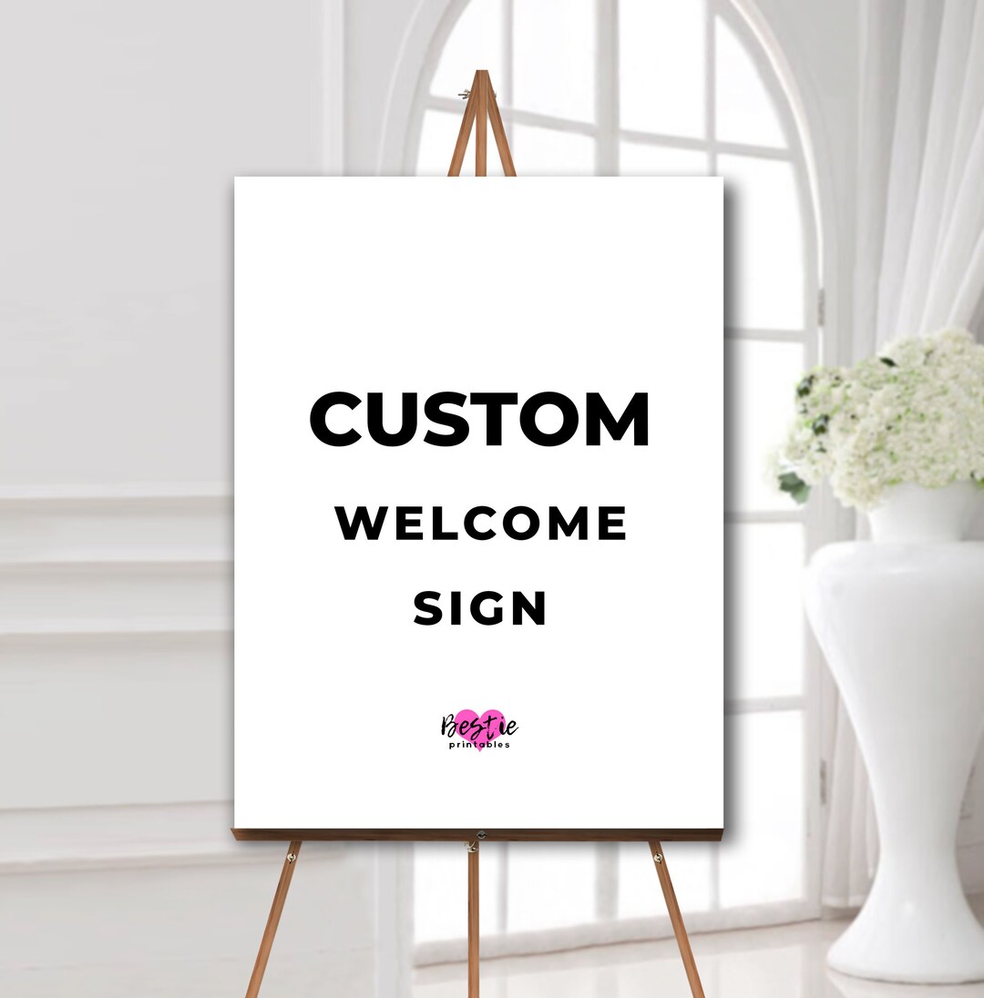 Custom Welcome Sign Custom Welcome Poster Custom Sign Custom Poster ...