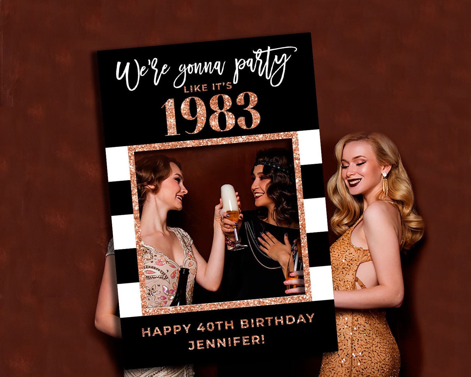 Party Like Its 1983 Sign 40th Birthday Party Decoration Black - Etsy