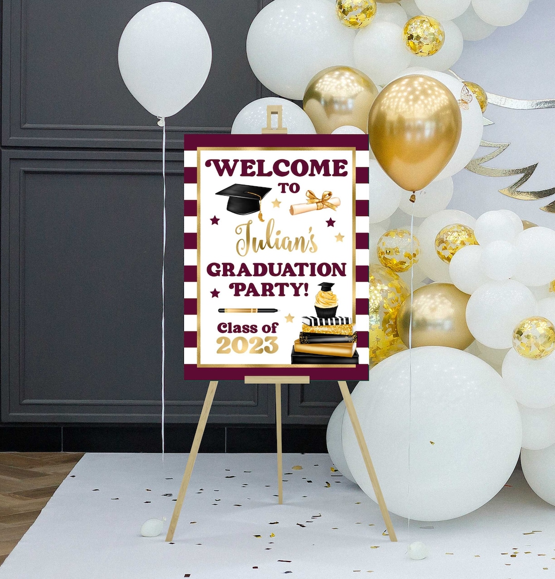 Graduation Celebration Party Welcome Board Graduation - Etsy