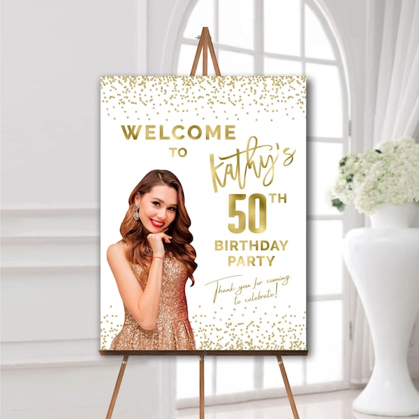 Custom Poster Board for 50th Birthday - Etsy