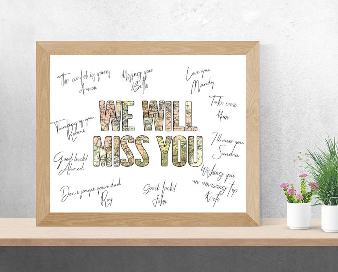 Farewell Gift Moving Farewell Printable Sign Guestbook Sign Printable ...